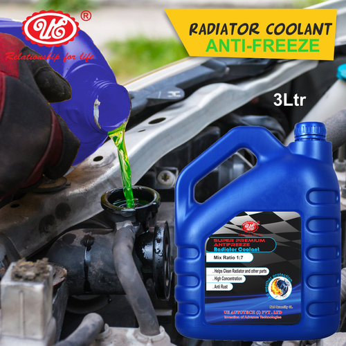 Ue Premium Radiator Coolant Antifreeze Green-3 L | Mix Ratio 1:7 ...