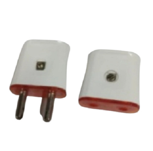 Abs Virgin Plastic White 2 Pin Male And Female Plug, Voltage 220V ...