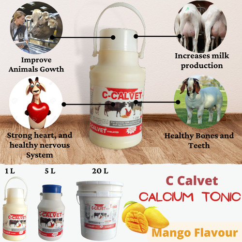 C Calvet Calcium 1 Liter Animal Supplement For Increase Milk Production ...