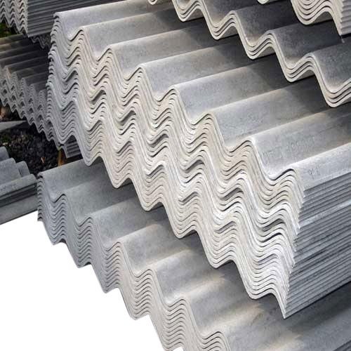 Strong And Durable Light Weight Rectangular Grey Cement Roofing Sheets ...