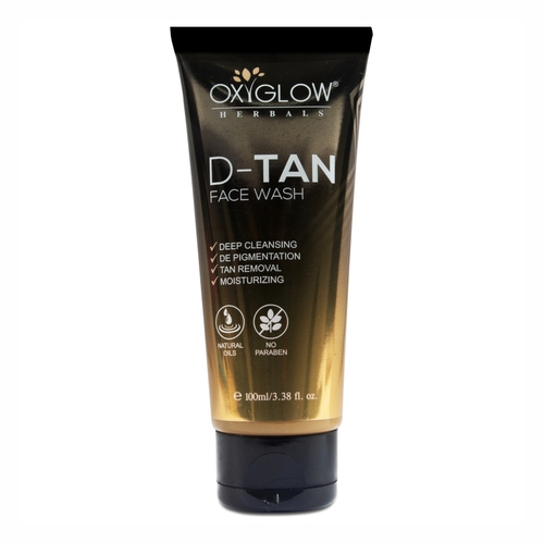Oxyglow Herbals D-Tan Face Wash| Helps Removes Tan & Dirt| Brightening ...