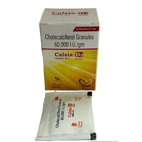 Calsix D3 Sachet Vitamin D3 Cholecalciferol 600000 Iu Sachet at 17.70 ...