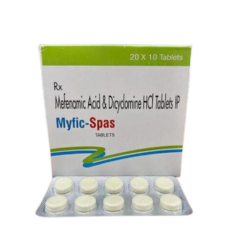 Myfic-spas Mefenamic Acid And Dicyclomine Hcl Tablets Ip at 33.60 INR ...