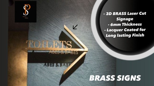 All Multi Color Rectangular Shape Brass Signs Boards at Best Price in ...