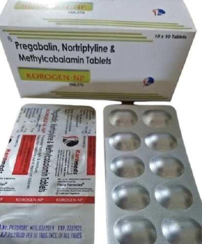 Korogen Np Pregabalin Nortriptyline And Methylcobalamin Tablets General ...