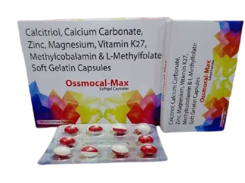 Calcitriol Calcium Carbonate Zinc Magnesium Vitamin K27 Methylcobalamin And L Methylfolate Soft ...