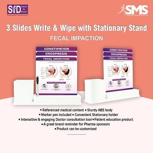 3 Slides Write & Wipe With Stationary Stand - Fecal Impaction at Best ...