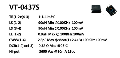 Vt-Te1009Ta Pulse Transformer at Best Price in Dongguan, Guangdong | Tronson Electronics Co., Ltd