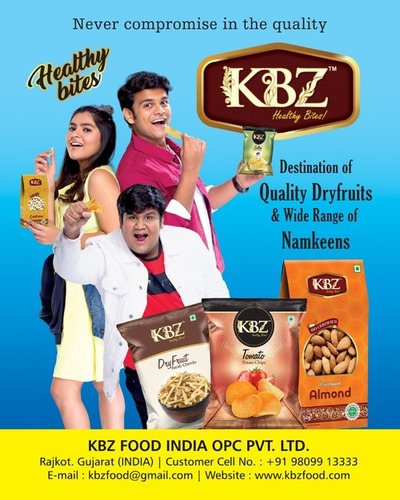 KBZ FOOD INDIA OPC PRIVATE LIMITED, Namkeen & Dry Fruit Distributors, Nacho Cheese Chips ...